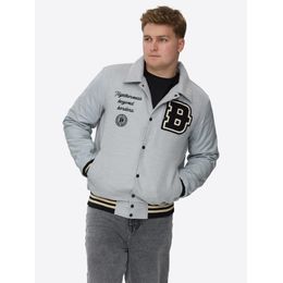 Dxnmxrk Collegejacke 'DXGeert' Damen Gr&ouml;&szlig;e L grau