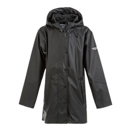 WEATHER REPORT Regenjacke 'Petra Jr' Jungen Gr&ouml;&szlig;e 128 schwarz / wei&szlig;