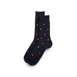 Iuman Intimissimi Uomo Socken 'Valentine' Herren Gr&ouml;&szlig;e 40/41 rot / schwarz / wei&szlig;