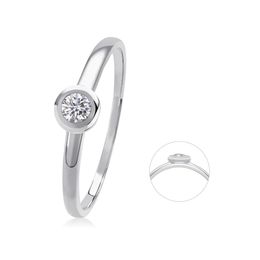 ONE ELEMENT Ring Damen Gr&ouml;&szlig;e 57 silber / transparent