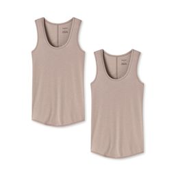 Schiesser Tanktop 'Personal Fit' Damen Gr&ouml;&szlig;e L hellbraun