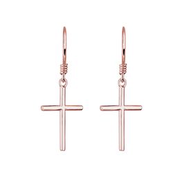 Elli Ohrringe 'Kreuz' Damen Gr&ouml;&szlig;e One Size rosegold