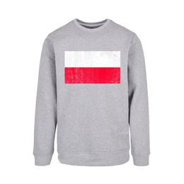 F4NT4STIC Sweatshirt Herren Gr&ouml;&szlig;e XL grau / hellrot / wei&szlig;