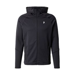 Peak Performance Sportsweatjacke 'Rider Essentials' Herren Gr&ouml;&szlig;e M schwarz / wei&szlig;