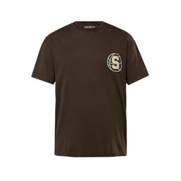 STHUGE Shirt Herren Gr&ouml;&szlig;e 8XL dunkelbraun