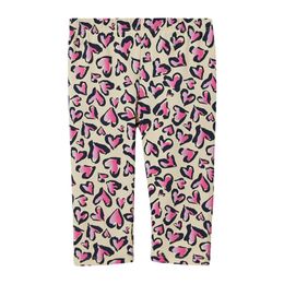 s.Oliver Leggings 'Capri' M&auml;dchen Gr&ouml;&szlig;e 116 ecru / pink / rosa / schwarz