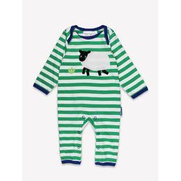 Toby tiger Strampler/Body 'Bio-Baumwoll Baby Strampler mit Schaf-Applikation' Jungen Gr&ouml;&szlig;e 56 gr&uuml;n