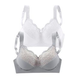 Petite Fleur BH Damen Gr&ouml;&szlig;e 85 taupe / wei&szlig;