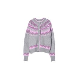 Camomilla Italia Strickjacke 'Chica' Damen Gr&ouml;&szlig;e XXXL grau / lila
