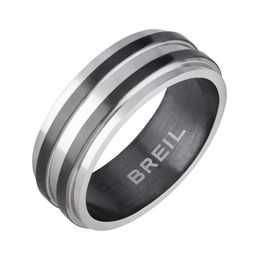 Breil Ring Herren Gr&ouml;&szlig;e 48 schwarz / silber
