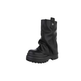 Ital-Design Stiefelette Damen Gr&ouml;&szlig;e 38 schwarz Winterschuhe