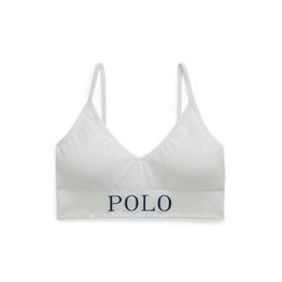 Polo Ralph Lauren B&uuml;gelloser BH ' Ribbed Seamless ' Damen Gr&ouml;&szlig;e 110 offwhite