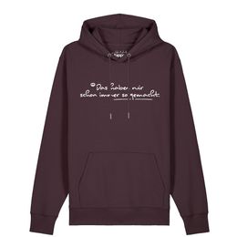 Watapparel Sweatshirt 'Das haben wir schon immer so gemacht' Herren Gr&ouml;&szlig;e L dunkelrot / wei&szlig;