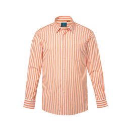 Boston Park Hemd Herren Gr&ouml;&szlig;e 5XL orange / wei&szlig;