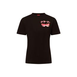 Hugo T-Shirt 'Damacia 5' Damen Gr&ouml;&szlig;e XL rosa / rot / schwarz