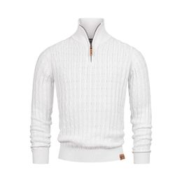 INDICODE Jeans Pullover ' Hector ' Herren Gr&ouml;&szlig;e M braun / wei&szlig;