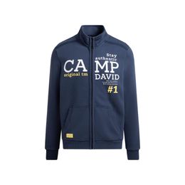 CAMP DAVID Sweatjacke Herren Gr&ouml;&szlig;e XL navy / gelb / wei&szlig;