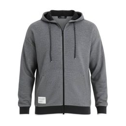 Ombre Sweatjacke 'OM-SSZP-0191' Herren Gr&ouml;&szlig;e L schwarz