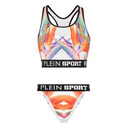 Plein Sport Bikini 'Flowers' Damen Gr&ouml;&szlig;e L lila / orange / wei&szlig;