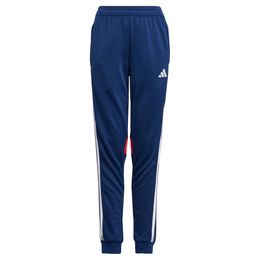 adidas Performance Sporthose 'Tiro 25 Essentials' Jungen Gr&ouml;&szlig;e 128 dunkelblau / blutrot / wei&szlig;