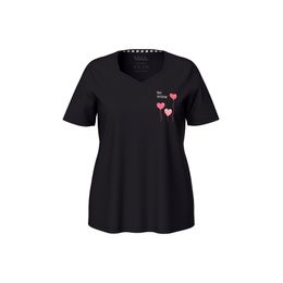 Ulla Popken Schlafshirt Damen Gr&ouml;&szlig;e XL/XXL pink / weinrot / hellrot / schwarz