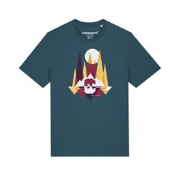Watapparel T-Shirt ' Von B&auml;ren und Bergen ' Herren Gr&ouml;&szlig;e M petrol / mischfarben