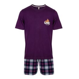 Doctor Nap Pyjama kurz ''Doctor Nap'' Herren Gr&ouml;&szlig;e S lila