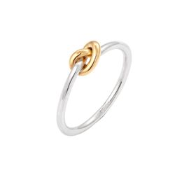 Elli Ring 'Knoten' Damen Gr&ouml;&szlig;e 52 gold / silber