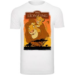 F4NT4STIC T-Shirt 'Disney Der K&ouml;nig der L&ouml;wen Simba und Mufasa' Herren Gr&ouml;&szlig;e 5XL braun / karamell / schwarz / wei&szlig;
