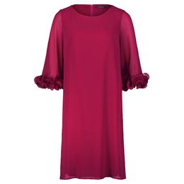 Vera Mont Cocktailkleid mit R&uuml;schen Damen Gr&ouml;&szlig;e 42 bordeaux Winterkleid