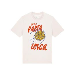 Watapparel T-Shirt 'Pasta Lover' Herren Gr&ouml;&szlig;e XS blau / curry / orangerot / offwhite