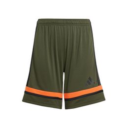 adidas Performance Sportshorts Jungen Gr&ouml;&szlig;e 164 dunkelgr&uuml;n / orange / schwarz