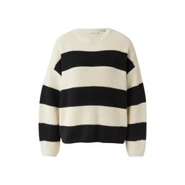 comma, COMMA Pullover Damen Gr&ouml;&szlig;e S creme / schwarz