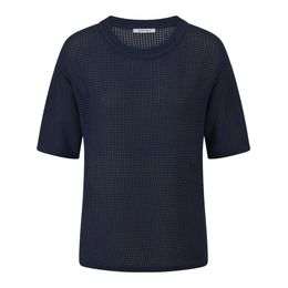 Peter Hahn - Rundhals-Pullover, blau, Gr. 50 / XL - Baumwolle