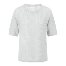 Peter Hahn - Rundhals-Pullover, weiss, Gr. 48 / XL - Baumwolle