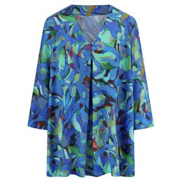 Emilia Lay - Long-Bluse, blau, Gr. 40 / M
