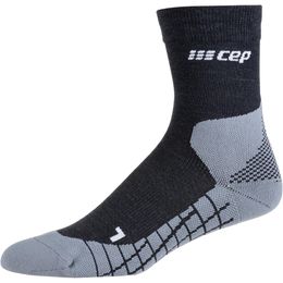 CEP Sportsocken 'Light' Herren Gr&ouml;&szlig;e 42/45 grau / schwarz / wei&szlig;