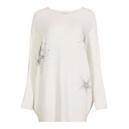 Apricot Stud Star Batwing Tunic Jumper ' ' Damen Gr&ouml;&szlig;e M wei&szlig;