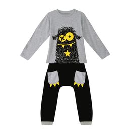 Denokids Set 'XO Monster' Jungen Gr&ouml;&szlig;e 110 grau