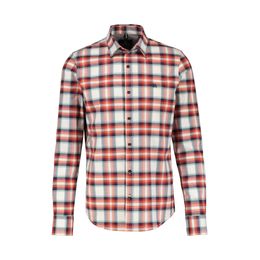 Lerros Hemd Herren Gr&ouml;&szlig;e 5XL braun / blutrot / wei&szlig;