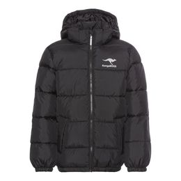 Kangaroos Jacke Jungen Gr&ouml;&szlig;e 140/146 schwarz / wei&szlig;