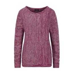 GOLDNER Pullover Damen Gr&ouml;&szlig;e S lila / flieder / rosa / weinrot