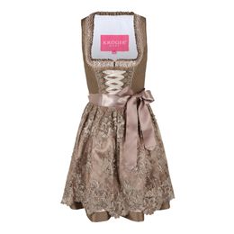 Kr&uuml;ger Dirndl Kr&uuml;ger Madl Dirndl 'Alinka' Damen Gr&ouml;&szlig;e 36 braun / altrosa