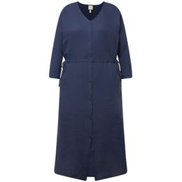 Ulla Popken Kleid Damen Gr&ouml;&szlig;e 54/56 marine Winterkleid