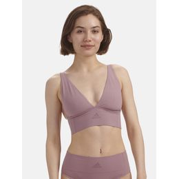 adidas Sportswear B&uuml;gelloser BH ' LONGLINE BRA ' Damen Gr&ouml;&szlig;e 90 violettblau