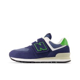 New Balance Sneaker '574' Jungen Gr&ouml;&szlig;e 32 beige / navy / limette