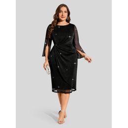 Lapaplus Abendkleid Damen Gr&ouml;&szlig;e 46 schwarz