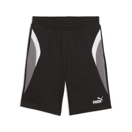 Puma Shorts Jungen Gr&ouml;&szlig;e 116 hellgrau / schwarz / wei&szlig;