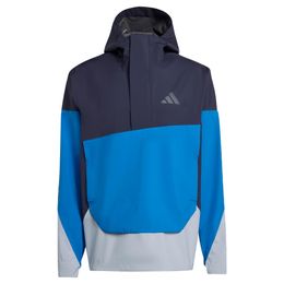 adidas terrex Outdoorjacke 'Xploric' Herren Gr&ouml;&szlig;e XL navy / neonblau / hellgrau