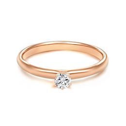 Trilani Ring Damen Gr&ouml;&szlig;e 50 rosegold / silber